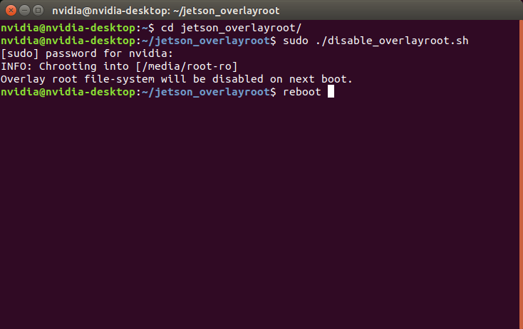 How to Protect the Root Filesystem on Jetson with Overlayroot?